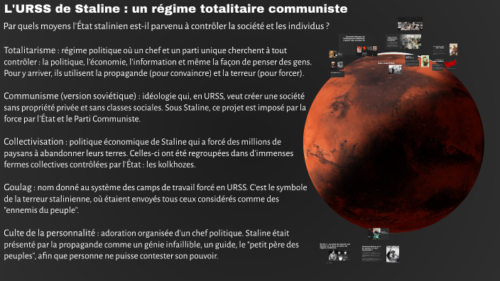 Cours 7 - L'URSS de Staline : un régime totalitaire communiste by Maël ...