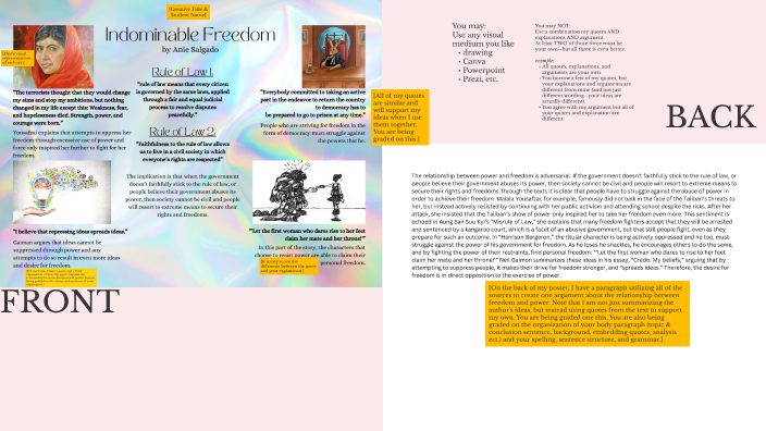 Sample Visual One-Pager Tour by Anie Salgado on Prezi