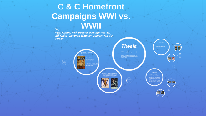 C & C Homefront Campaigns WWI vs. WWII by Piper C. on Prezi