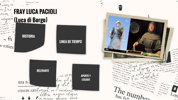 FRAY LUCA PACIOLI (Luca di Borgo) by Maria Goretti Pardo Osorio on Prezi