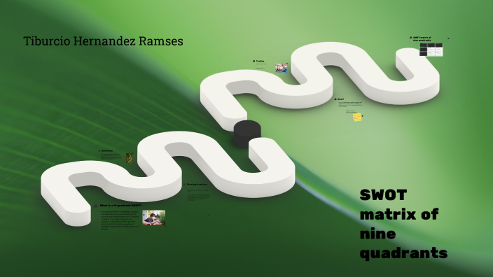 SWOT matrix plot of 9 quadrants by ramses tiburcio on Prezi
