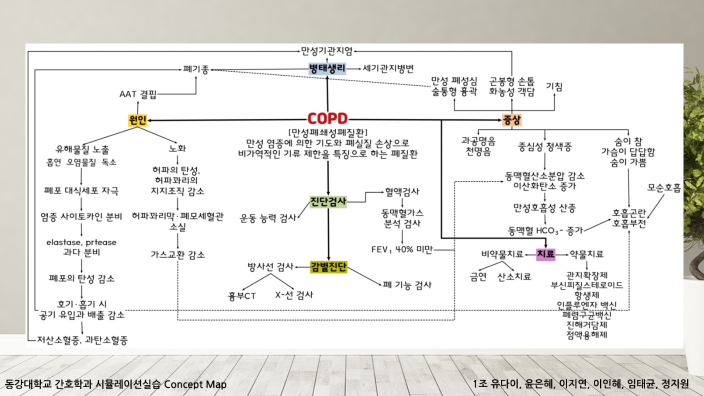 COPD conceptmap, copd컨셉맵 by 지원 정 on Prezi