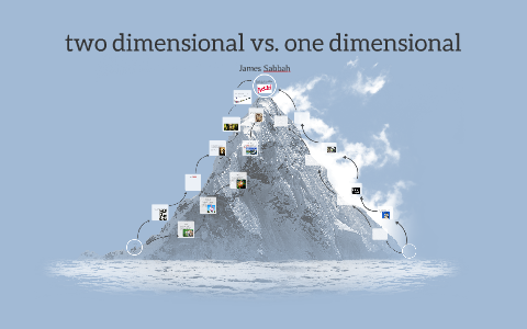 two dimensional vs. one dimensional by James Sabbah on Prezi