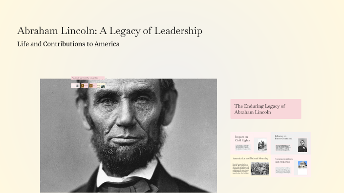 Abraham Lincoln: A Legacy of Leadership by Diego Nebot Martín on Prezi