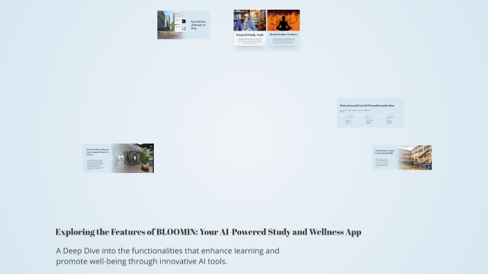 Exploring the Features of BLOOMIN: Your AI-Powered Study and Wellness ...