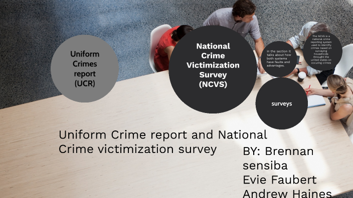 Uniform Crime report and National Crime Victimization Survey by Evelyn ...