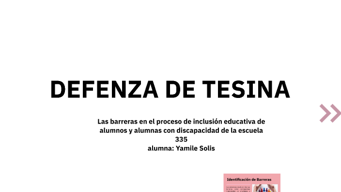 DEFENZA DE TESINA by Yamile solis on Prezi