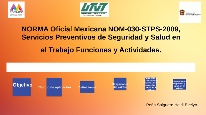 NOM-030-STPS-2009 Servicios preventivos de seguridad y salud en el ...