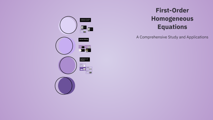 First-Order Homogeneous Equations by Surya Teja on Prezi