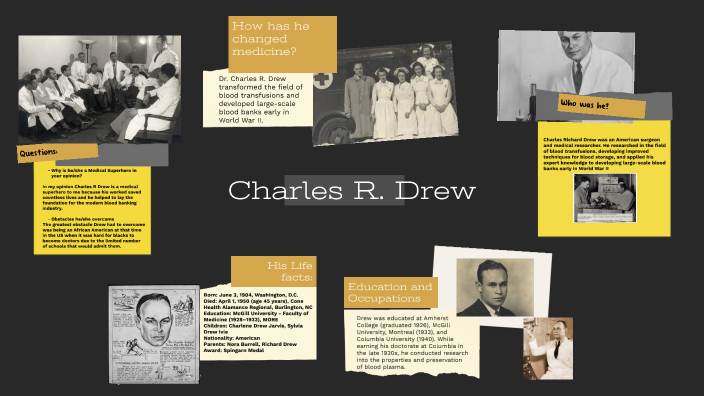Charles R. Drew A Medical Superhero by AMiracle Ponder on Prezi