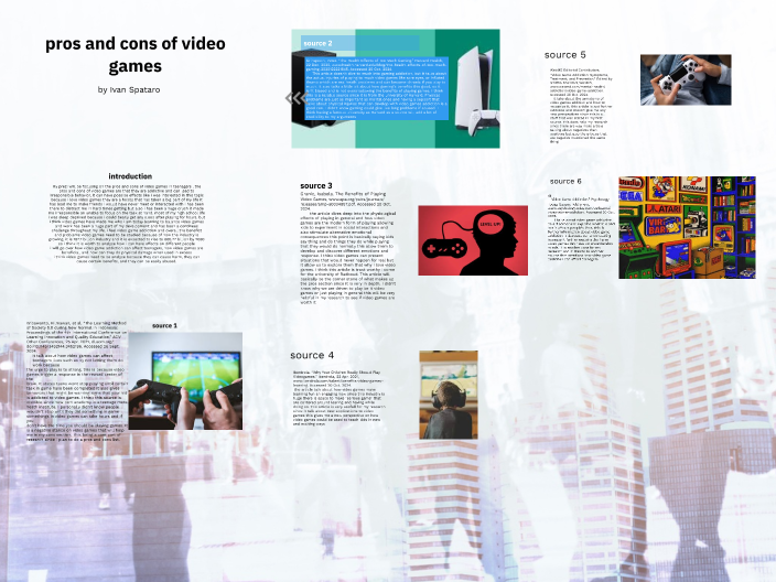 pros and cons of video games by ivan spataro on Prezi
