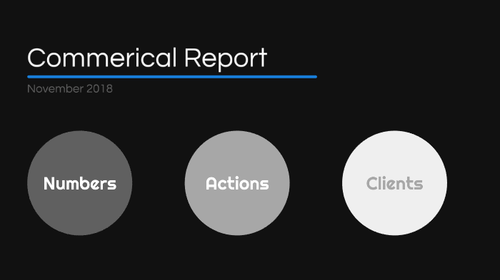 Commercial Report by Anne-Isabelle Bonifassi on Prezi