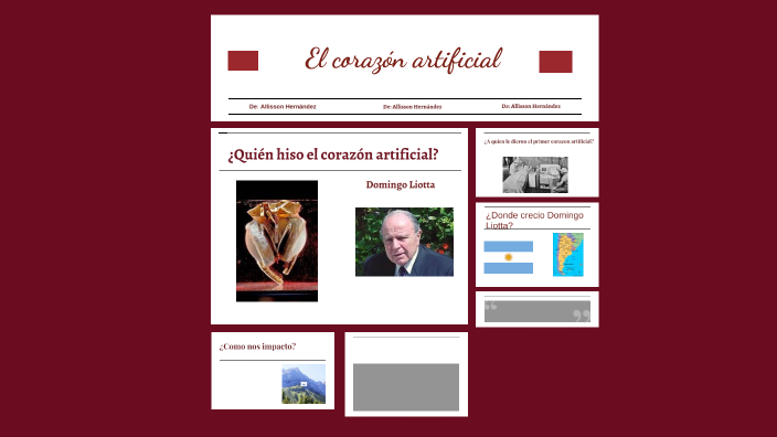 Corazón artificial by Allisson Hernandez Rivera on Prezi