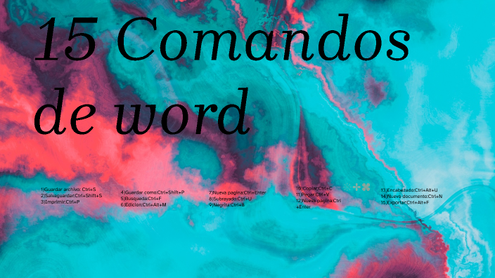comandos de word by Juan Verdugo on Prezi