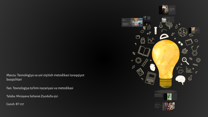 Development Stages of Technology and Its Teaching Methodology by ...