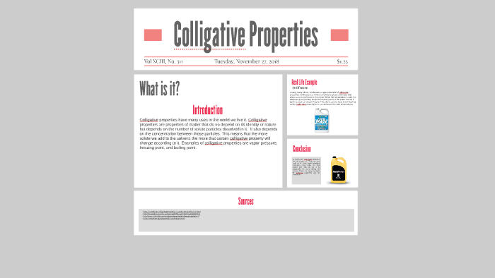 Colligative Properties by Regan Bybee on Prezi