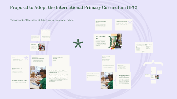 Proposal to Adopt the International Primary Curriculum (IPC) by Rachel ...