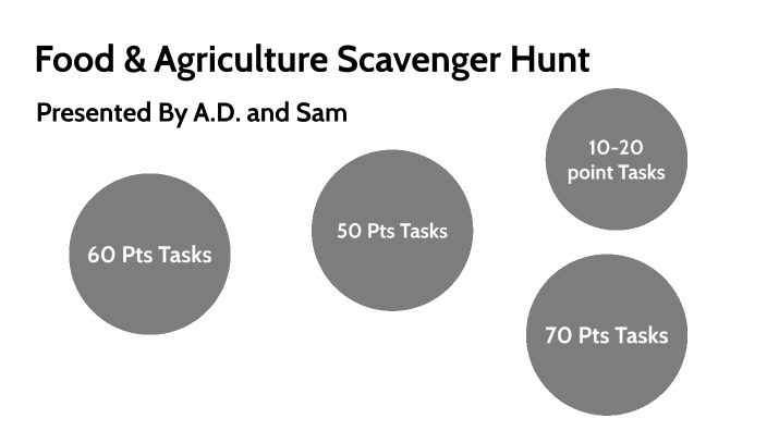 Food & Agriculture Scavenger Hunt by samuel Ayodele on Prezi
