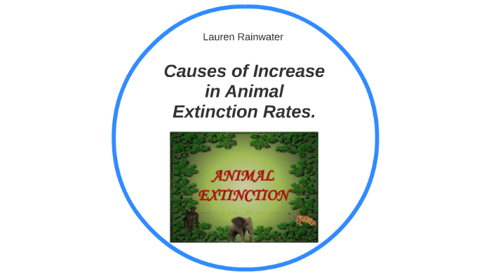 Causes of increase in animal extinction rates. by Tracy Rainwater