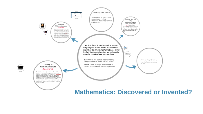 Mathematics: Discovered or Invented? by Jose De Mesa