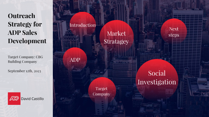 Outreach Strategy for ADP Sales Development by David Anthony Castillo ...