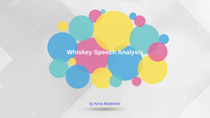 Analysis of Whiskey Speech by Anna Boettcher on Prezi