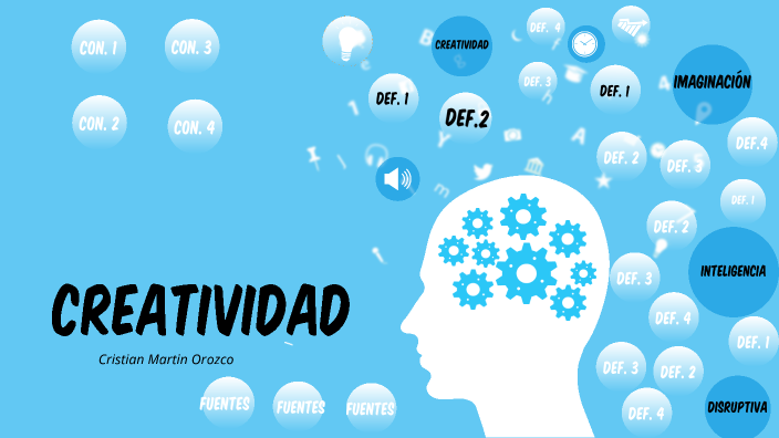 Definiciones y conceptos de Creatividad by CRISTIAN MARTIN OROZCO on Prezi