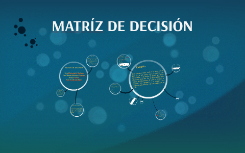 MATRIZ DE DECISIÓN by Jader Aldana on Prezi
