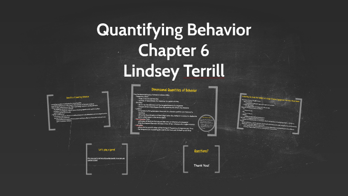 Quantifying Behavior by Lindsey Terrill on Prezi