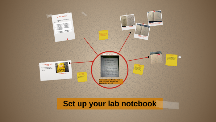 Lab notebook set up by Lyn Gladden on Prezi