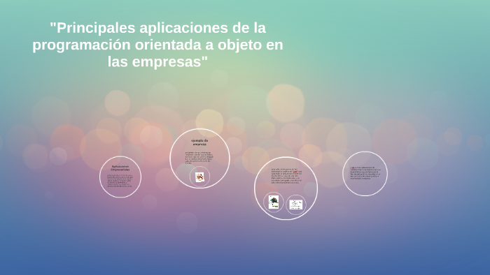 principales aplicaciones de la programación orientada a obje by arturo ...