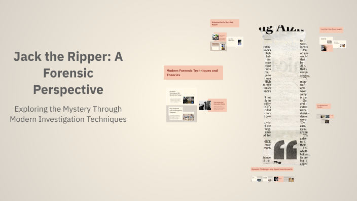 Jack the Ripper: A Forensic Perspective by Aleks Box on Prezi