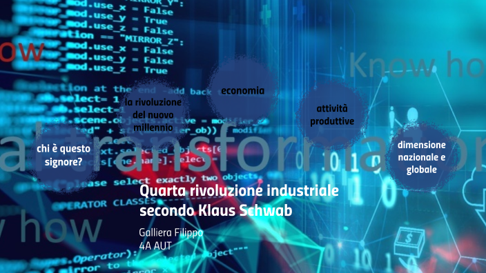 quarta rivoluzione industriale di Klaus Schwab by Filippo Galliera on Prezi