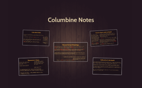 Columbine Notes by John Goodnick on Prezi