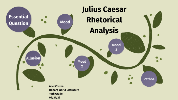 Summative Project - Julius Caesar Rhetorical Analysis by anel correa on ...