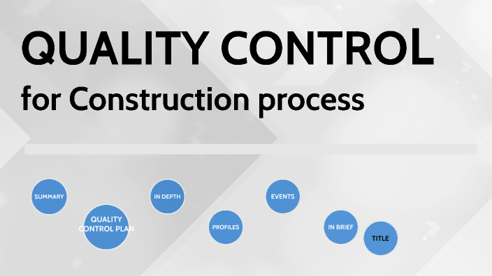 QUALITY CONTROL for Construction process by Marjorie Coello