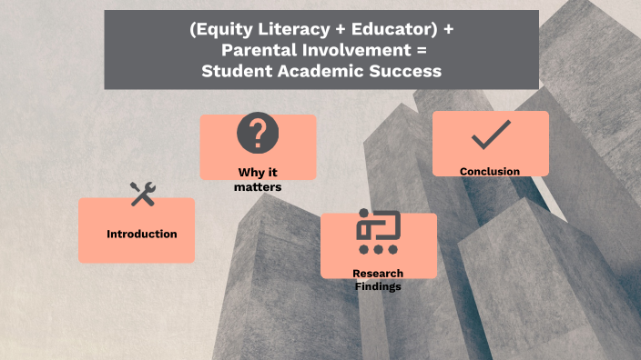 (Equity Literacy + Educator) + Parental Involvment = Student Academic ...