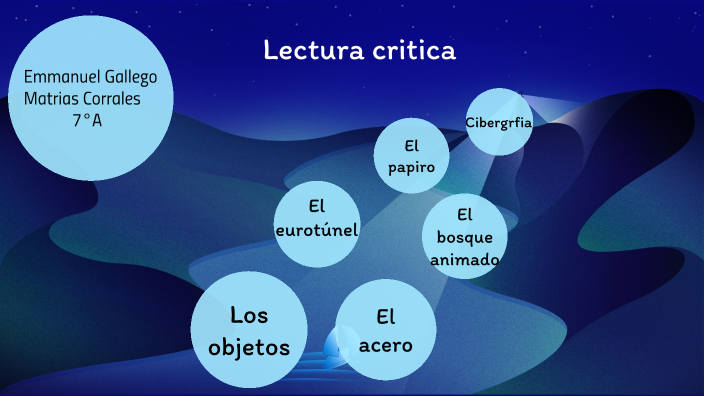 Lectura Critica by Matias Corrales on Prezi