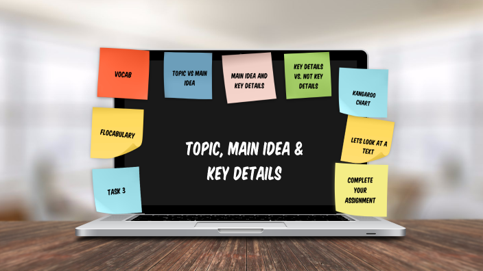 Topic vs. Main Idea & Key Details vs. Not Key Details by Julie Carini ...
