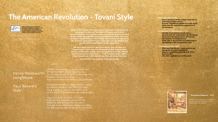 The American Revolution by DANIEL RYERSON on Prezi