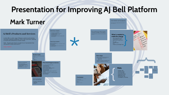Improving Presentation for AJ Bell Platform by ann farr on Prezi