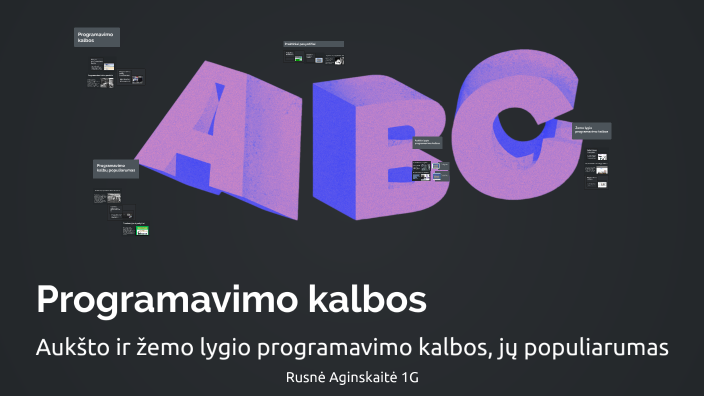 Programavimo kalbos by BlaZe#2 on Prezi
