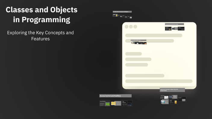 Classes and Objects in Programming by Bhoomi Bhonge on Prezi