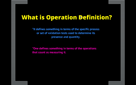 Operation Definition by Ashley Doran on Prezi