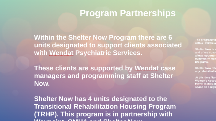 Shelter Now by Tina Archer on Prezi