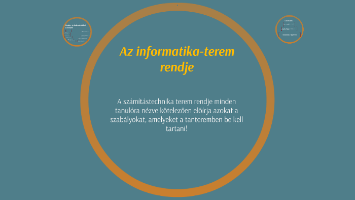 Az informatika-terem rendje by Erik Kocsis on Prezi