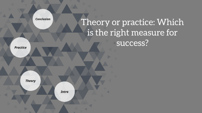 Theory or Practice: Which is the right measure for success? by Ous Al ...