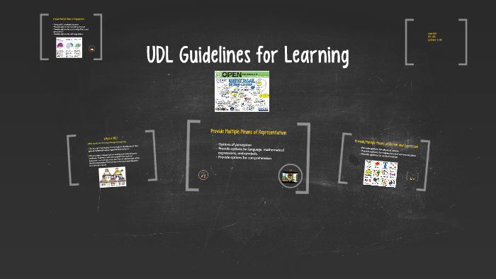 UDL Guidelines for Learning by Jamie Raff on Prezi