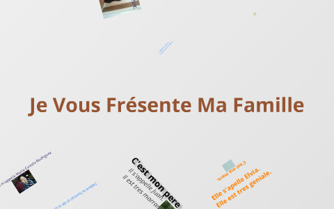 Je vous présente ma famille by Maria Rodriguez