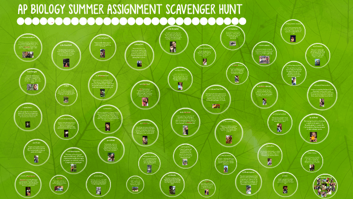 AP BIOLOGY SUMMER ASSIGNMENT SCAVENGER HUNT by Karina Nunez on Prezi